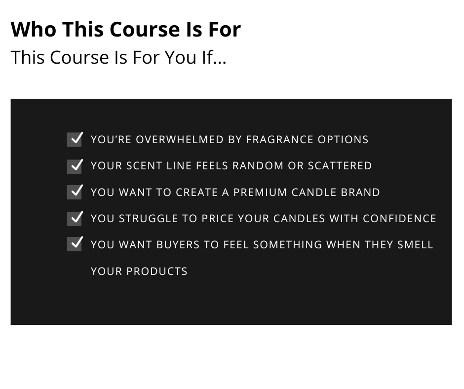 Scent Strategy Playbook: Candle Scent Selection Course for Makers & En – Zovia Fragrances